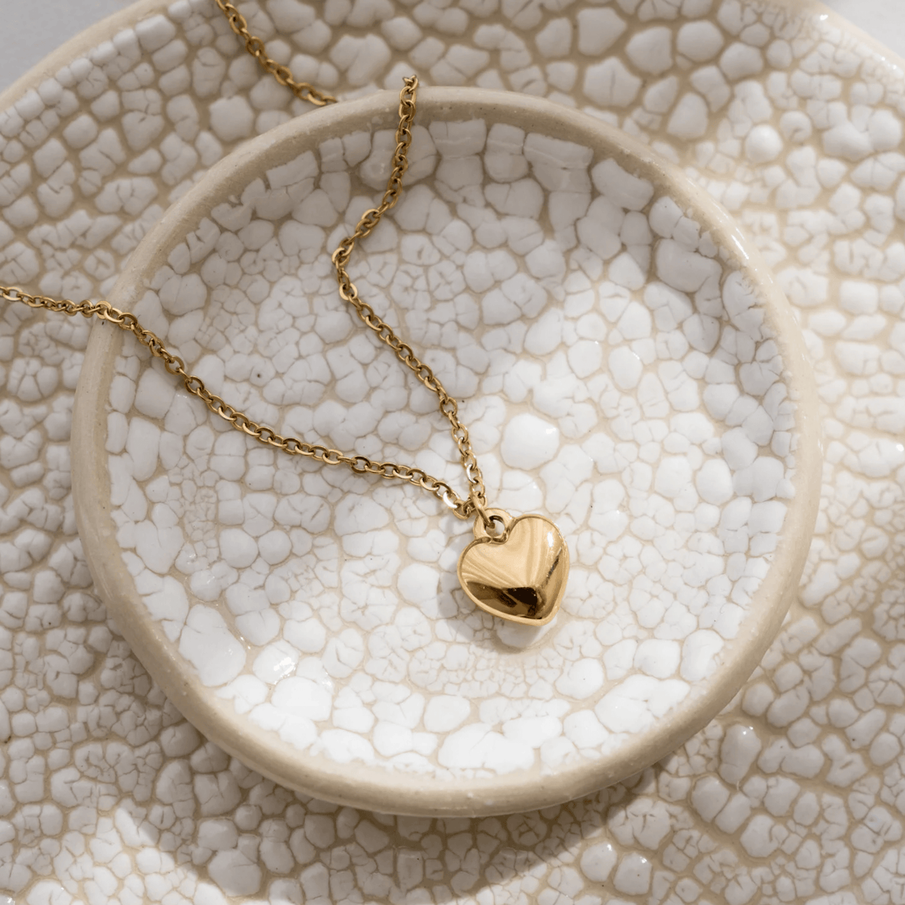 Gold Cinta Heart Necklace – La Musa Jewellery