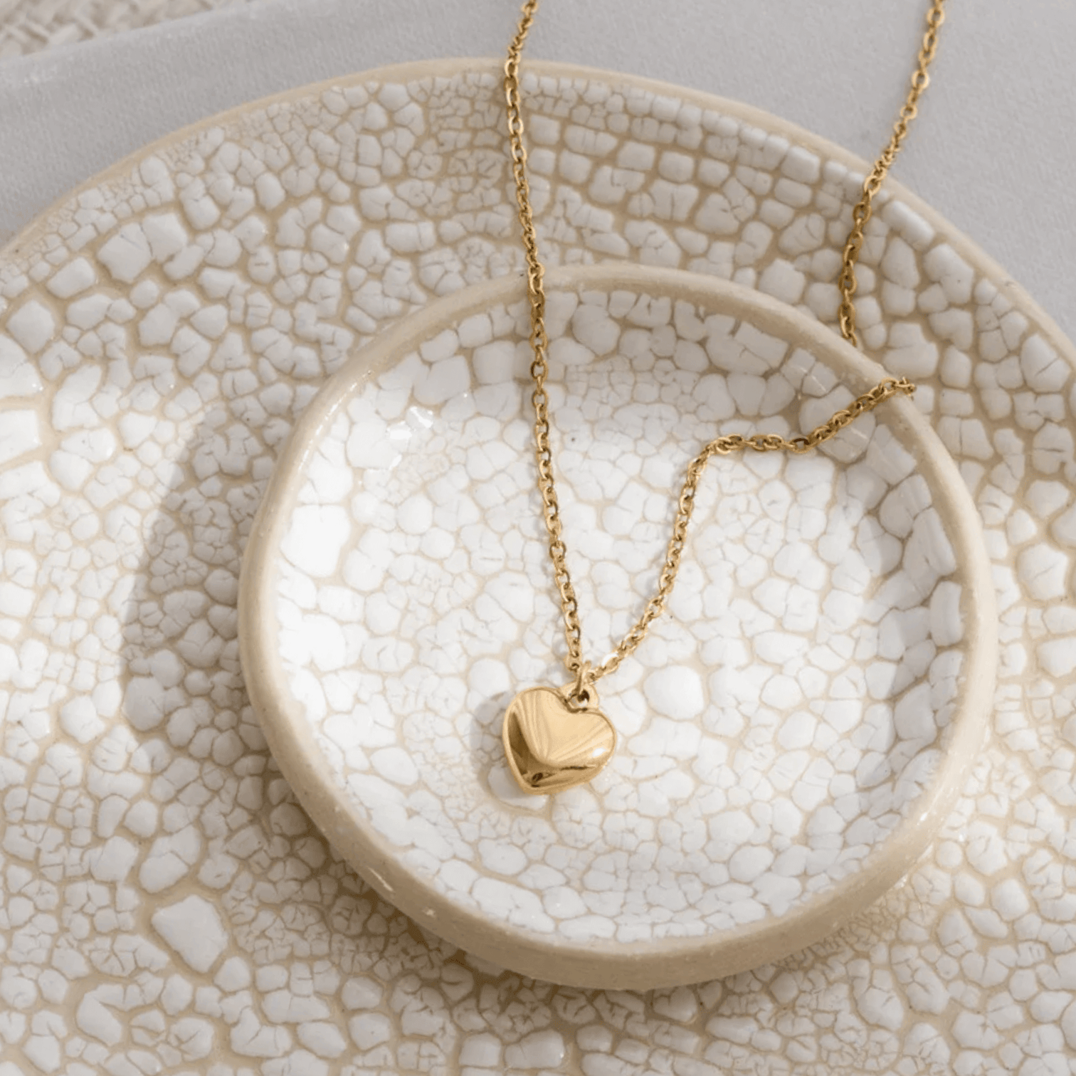Gold Cinta Heart Necklace – La Musa Jewellery